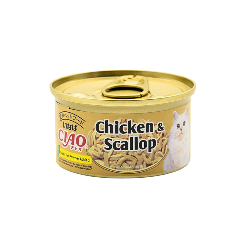 Inaba CIAO Chicken Fillet and Scallop in Jelly - 85g – PetCentral Qatar